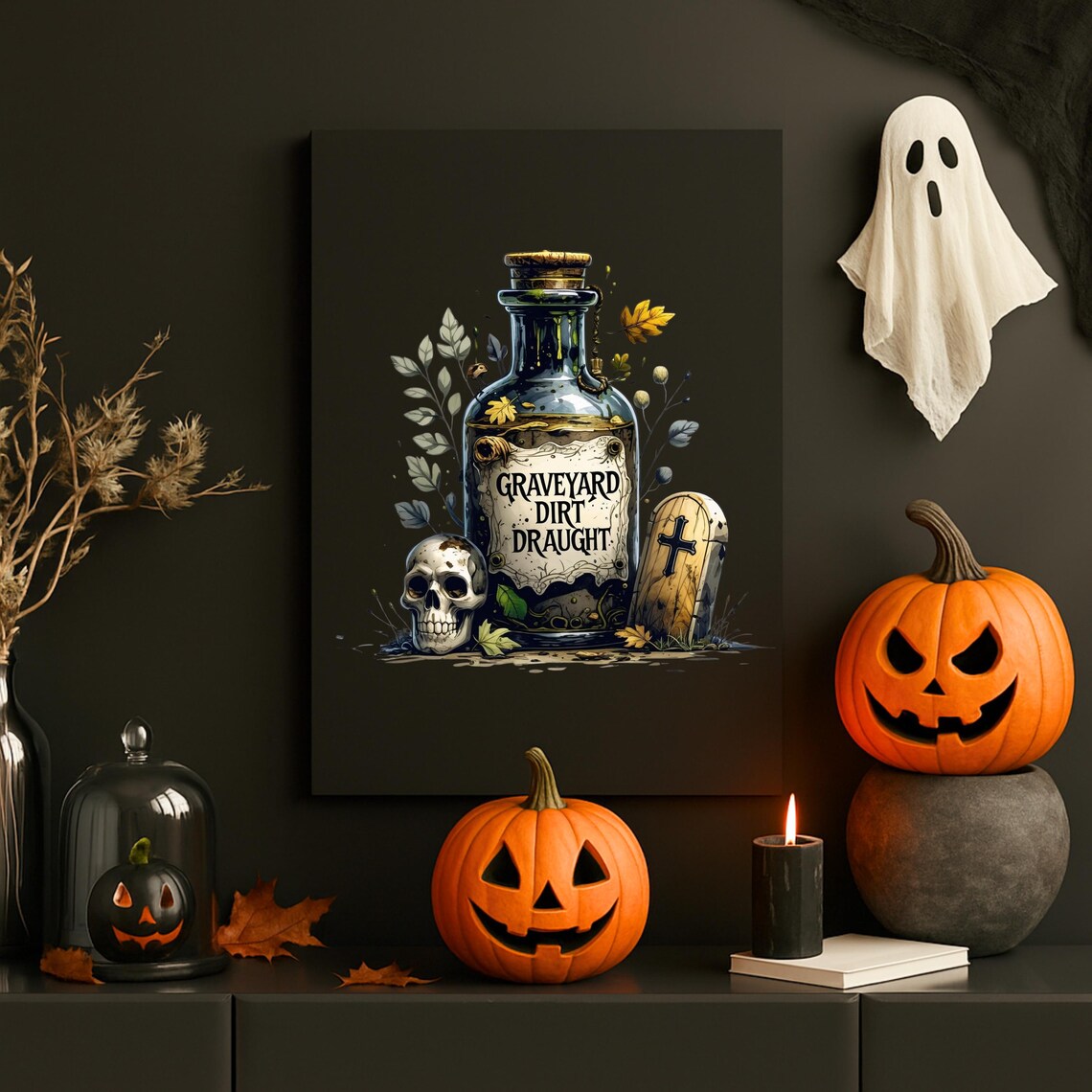 Halloween Potion Clipart | Dark Magical Bottle | Magical Potions ...