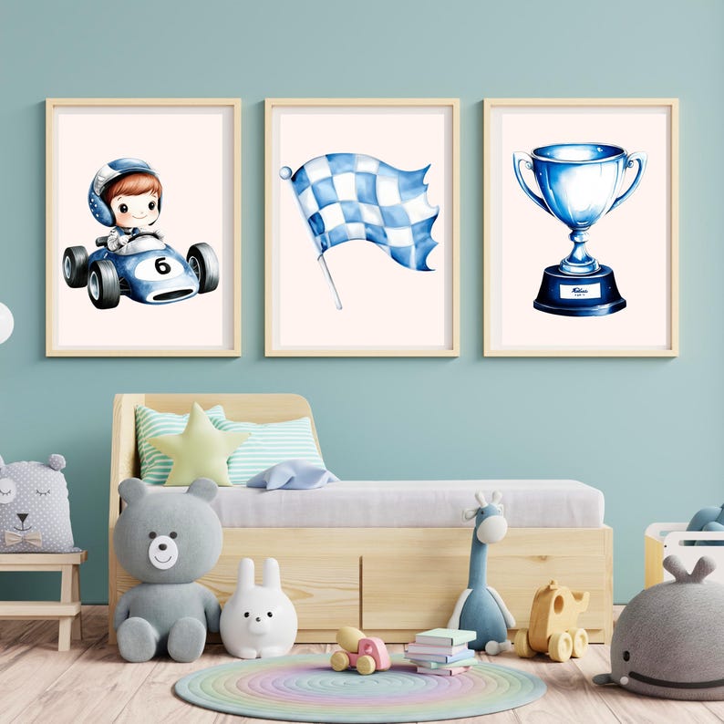 Watercolor Race Car | Its a Boy Clipart | Baby Boy Sport Cars | Race ...