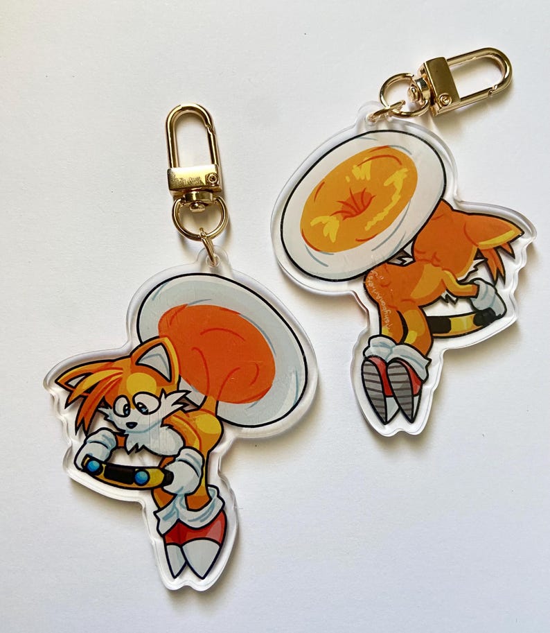 TEAM SONIC Keychains - Sonic the Hedgehog, Knuckles the Echidna, Miles ...
