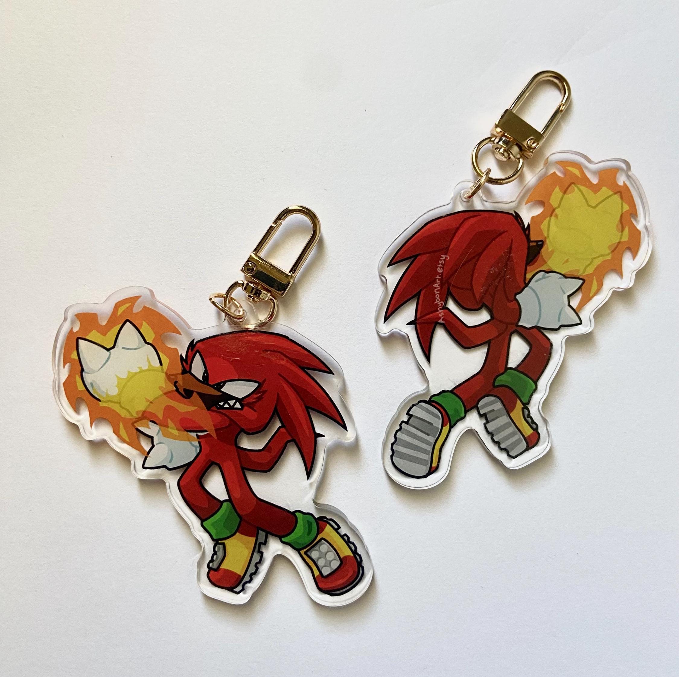 TEAM SONIC Keychains - Sonic the Hedgehog, Knuckles the Echidna, Miles ...