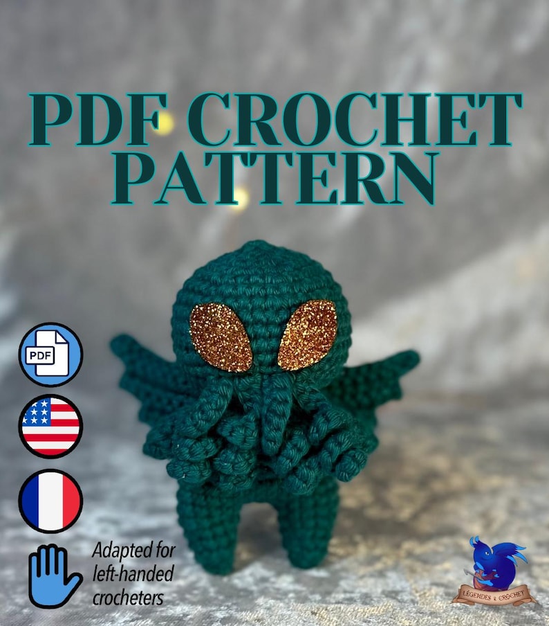 PDF Crochet Pattern - Charli the Chtululu - Etsy