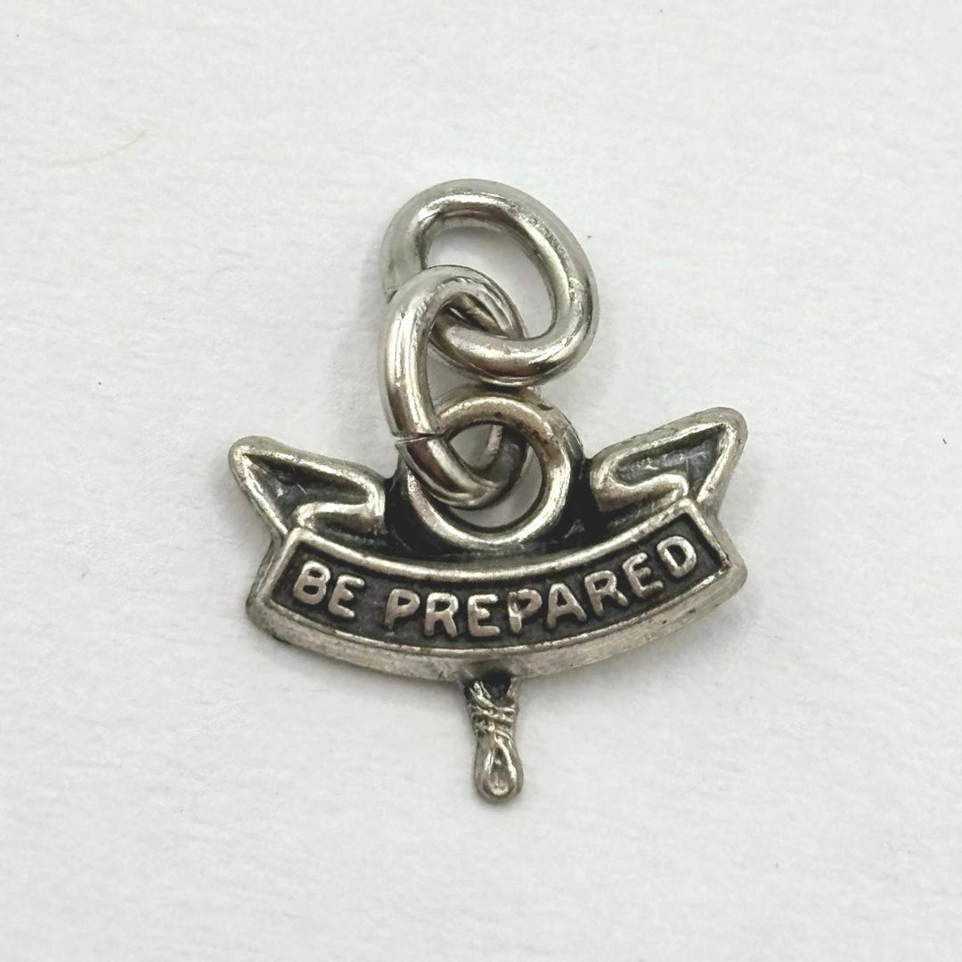 Vintage Sterling Silver 925 ‘be Prepared’ Boy Scout Rank Insignia Tag ...