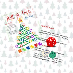 Roll A Tree Dice Game - Etsy