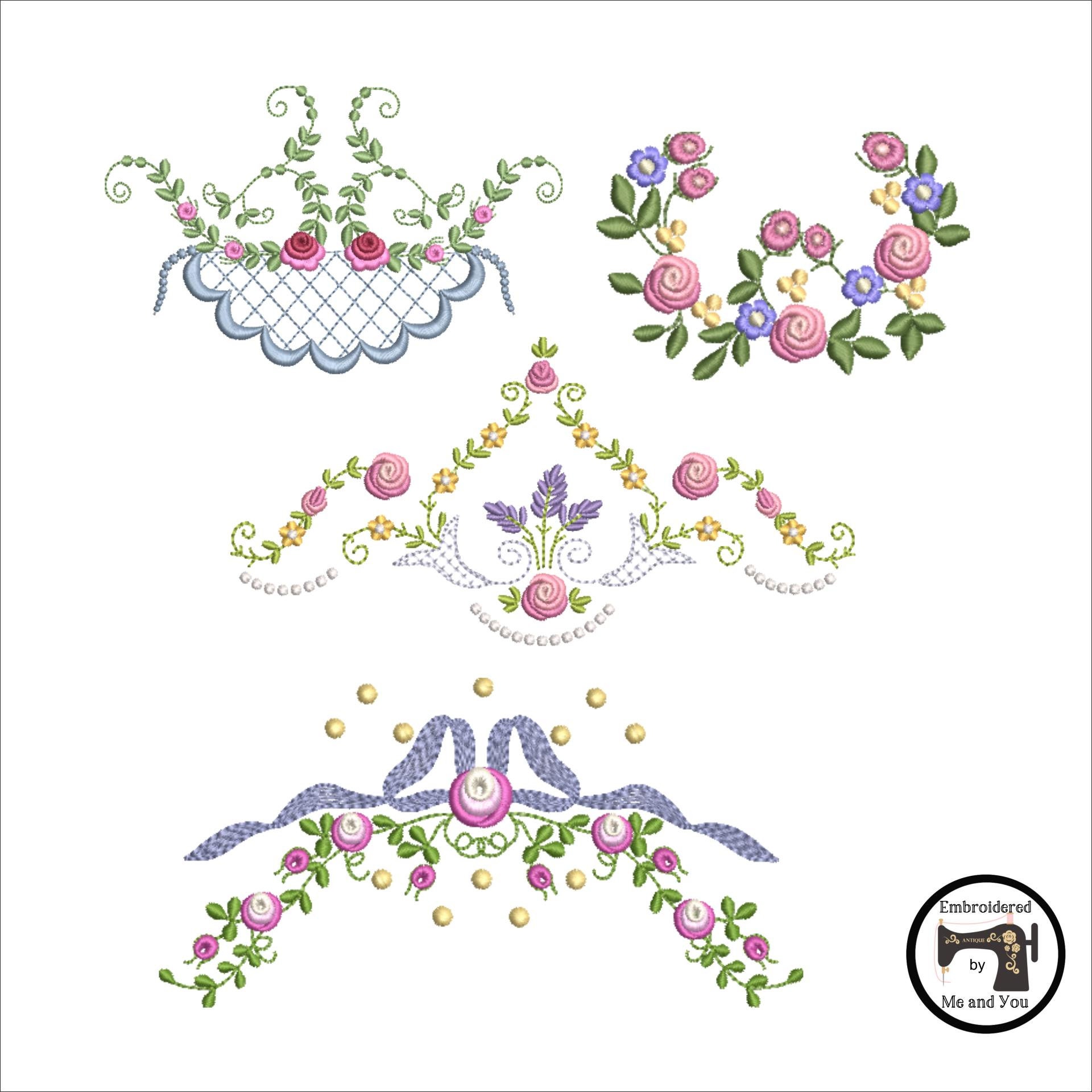 Dainty Heirlooms Machine Embroidery Designs Bullion Roses | Etsy