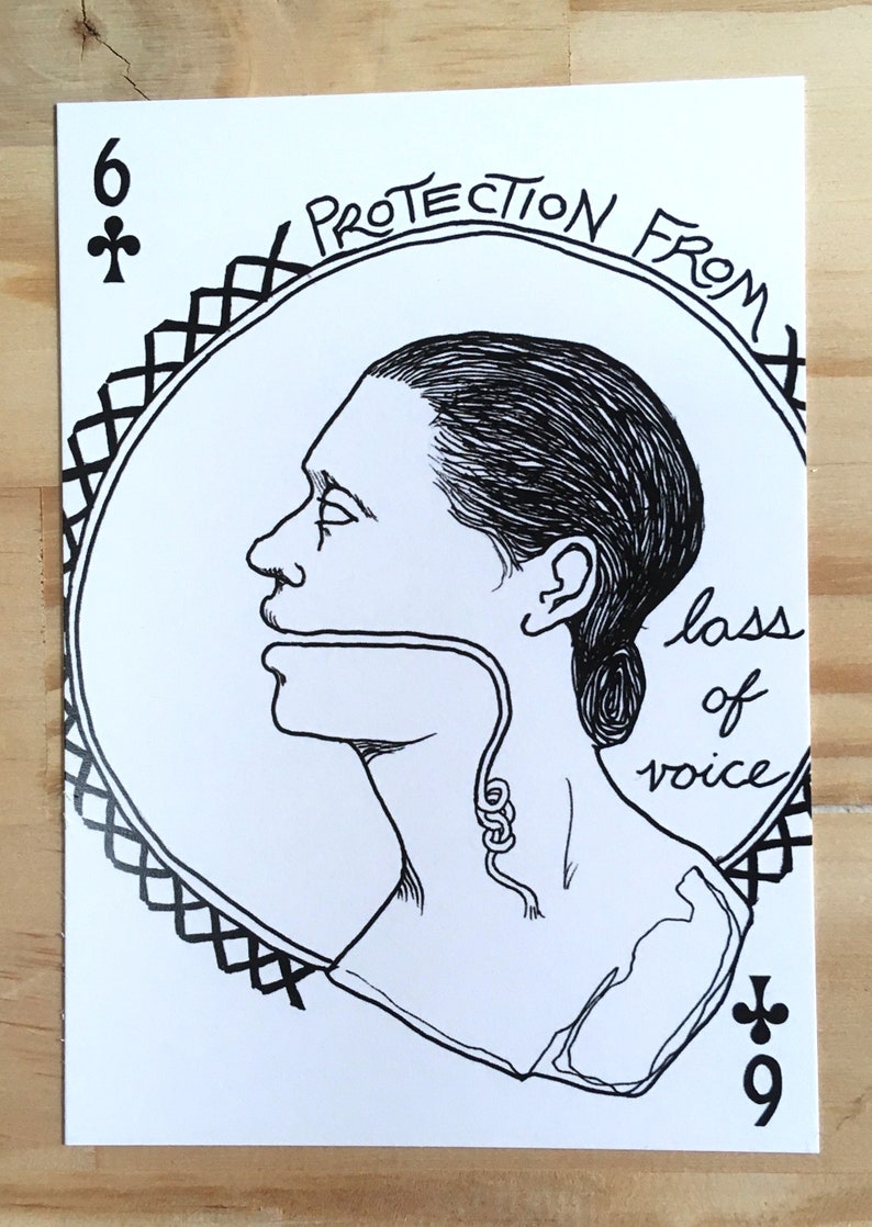 Loss of Voice Postcard Portable Fortitude | Etsy