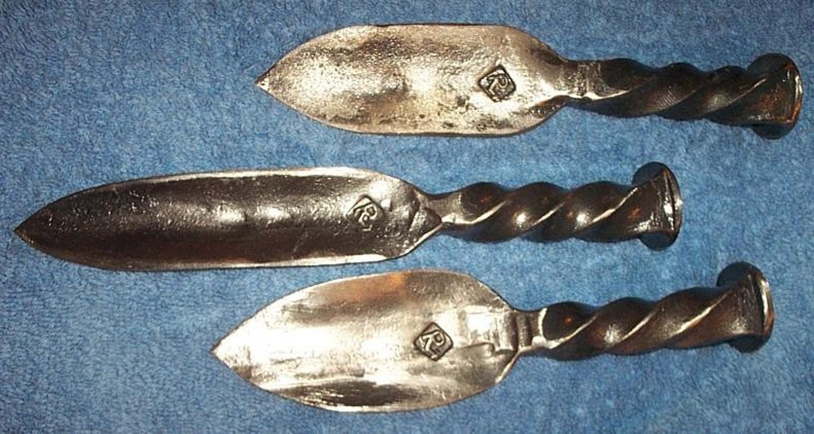 NARROW Blacksmith Forged Hand Trowels - Forged From Railroad Spikes - Etsy