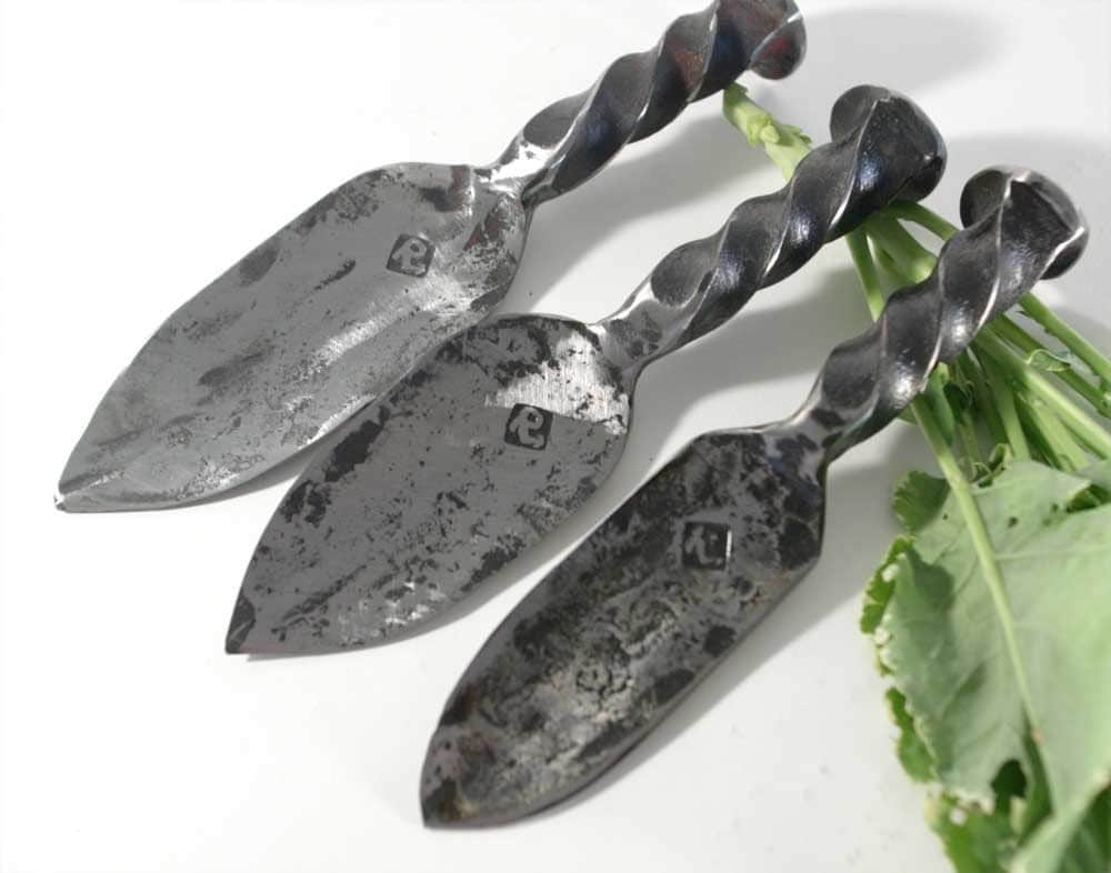 NARROW Blacksmith Forged Hand Trowels - Forged From Railroad Spikes - Etsy
