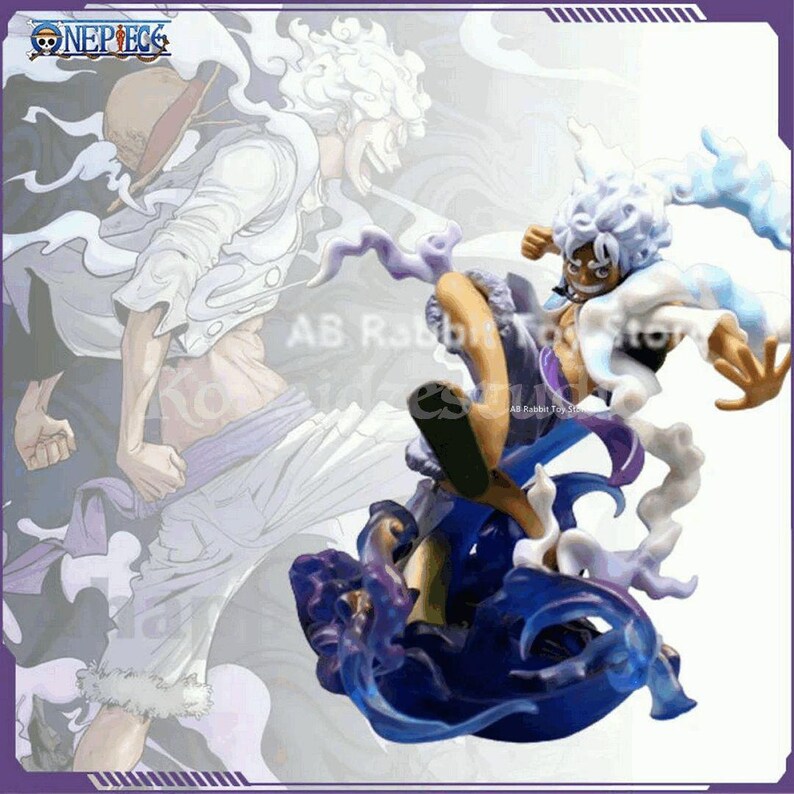 21cm One Piece Luffy Gear 5 Action Figure PVC Collectible Toy - Etsy