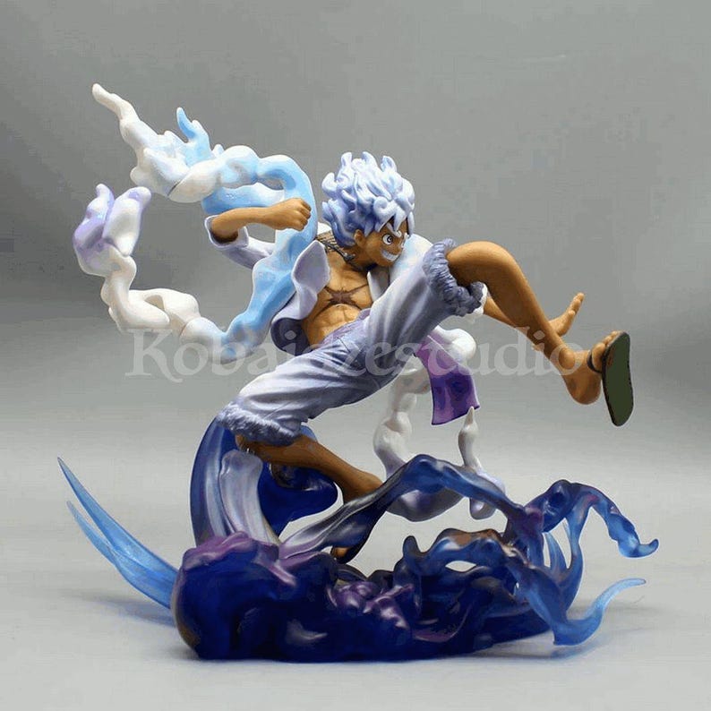 21cm One Piece Luffy Gear 5 Action Figure PVC Collectible Toy - Etsy