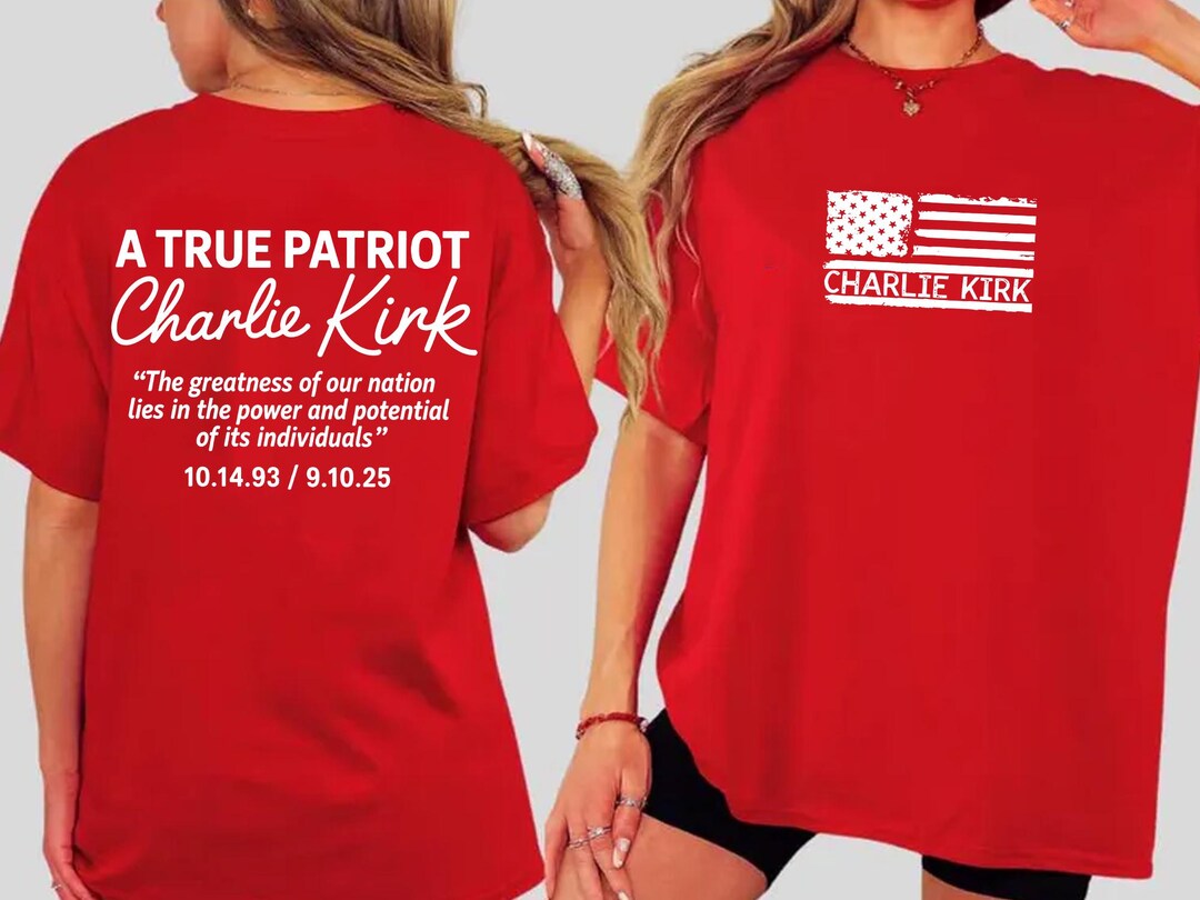 Jesus and Charlie Kirk Red Freedom Shirt 2-sided We Wear Red Oct 14th ...