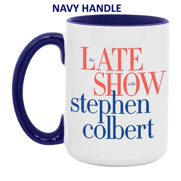 Stephen Colbert Mug Late Show - Etsy
