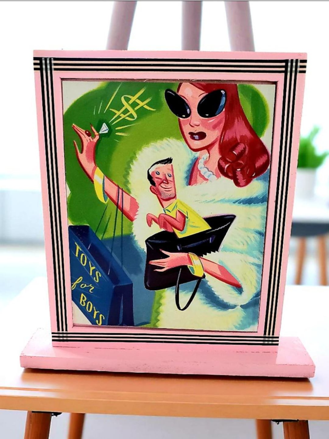 Unique 5x6 Free Standing Plaque Vintage Print "toysfor Boys" - Etsy
