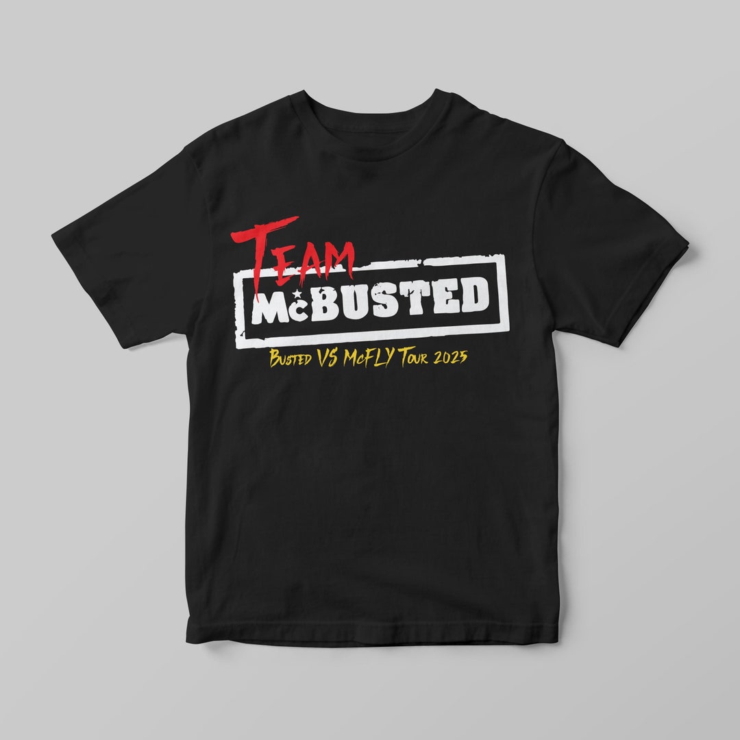 Team Mcbusted Busted VS Mcfly Tour 2025 Unisex Softstyle T-shirt ...