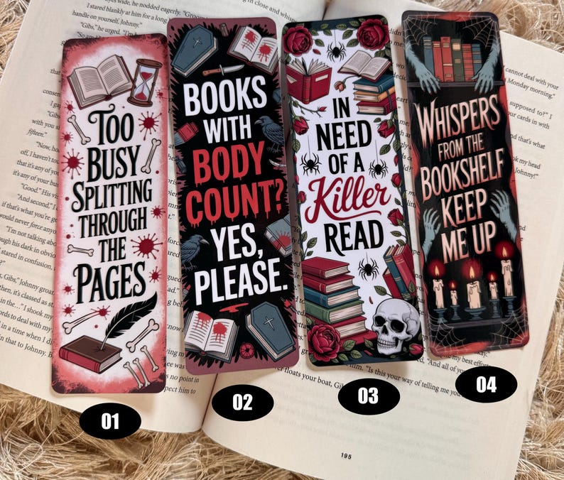 Spine-chilling Horror and Thriller Bookmarks for Avid Readers and ...