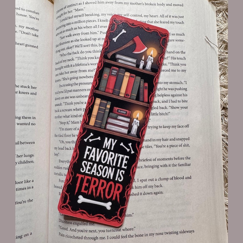 Eerie Horror-inspired Bookmarks: Spooky Page Markers for Thriller ...