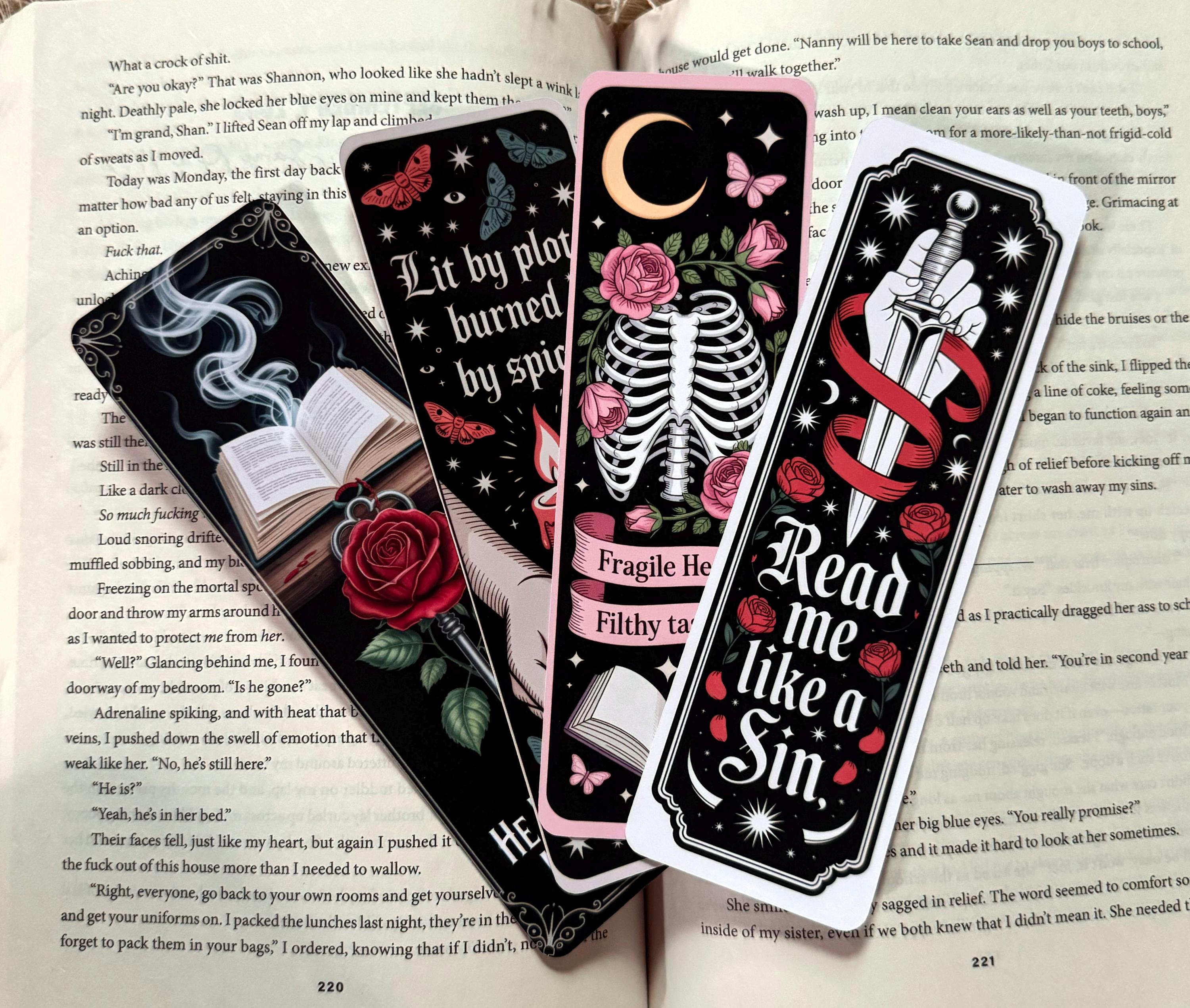 Steamy Romance Novel Bookmarks: Spicy Page Markers for Adult Fiction ...