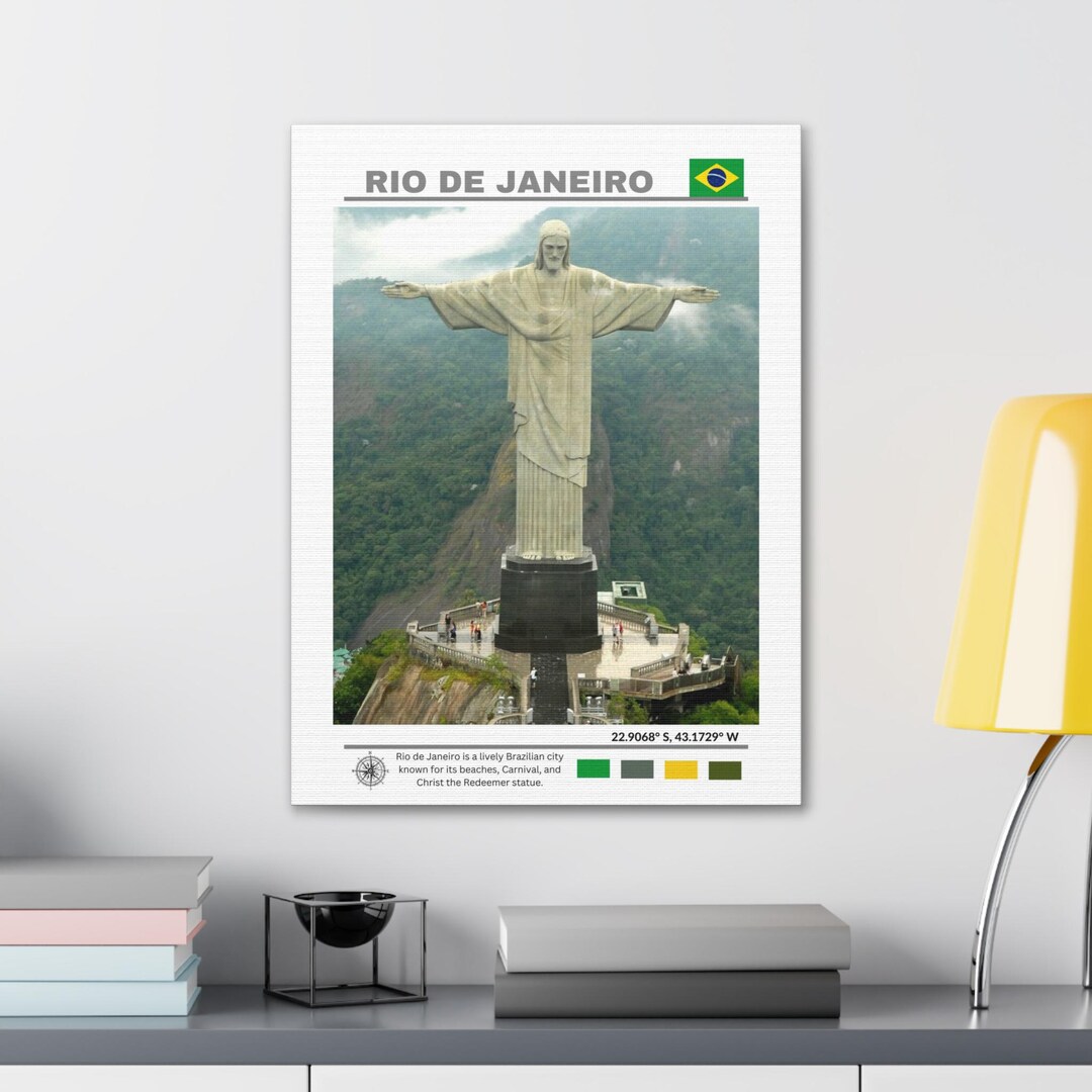 Rio De Janeiro Print, Rio De Janeiro Wall Art, Rio De Janeiro Poster ...