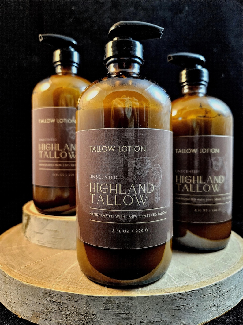 Tallow Face & Body Lotion: Grass-fed, Avocado Oil - Etsy