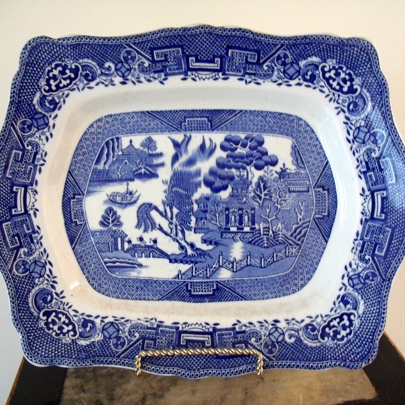 Early Blue Willow - Etsy