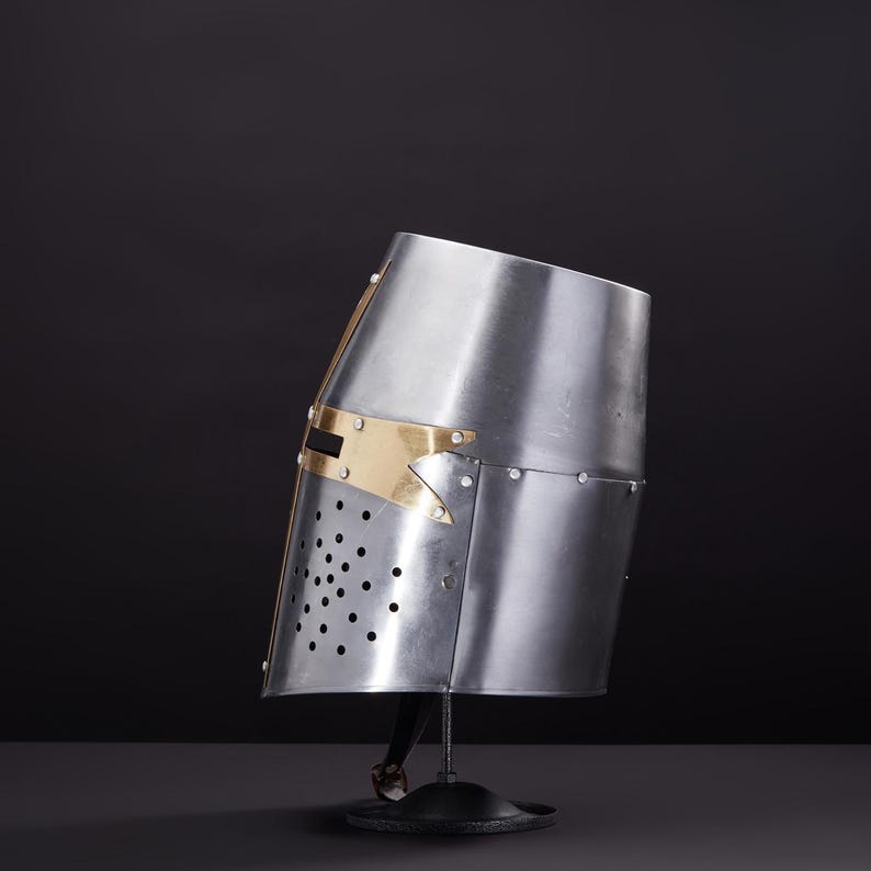 Medieval Crusader Helmet Fantasy Warrior SCA LARP Teutonic Knight 18 ...