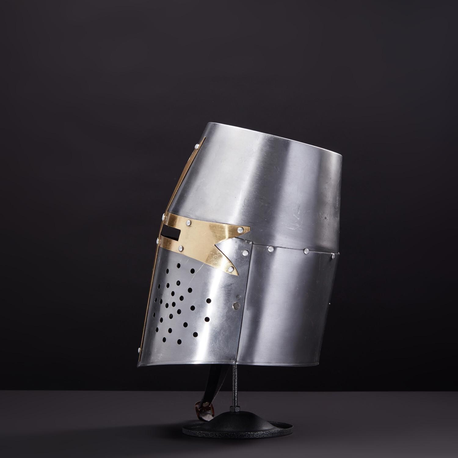 Medieval Crusader Helmet Fantasy Warrior SCA LARP Teutonic Knight 18 ...