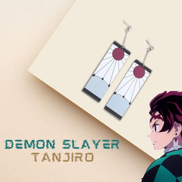 Tanjiro Earrings - Etsy