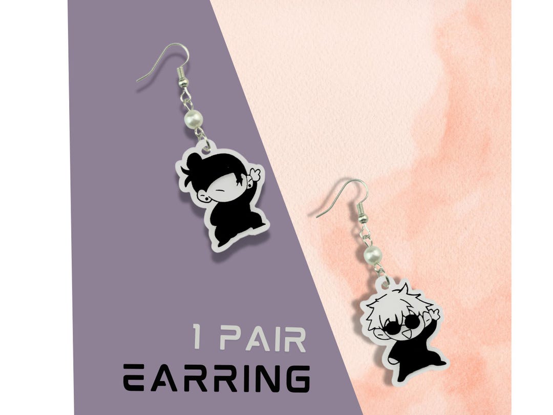 Jujutsu Gojo Geto Anime Earrrings, Anime Jewelry Gift, Anime Cosplay ...