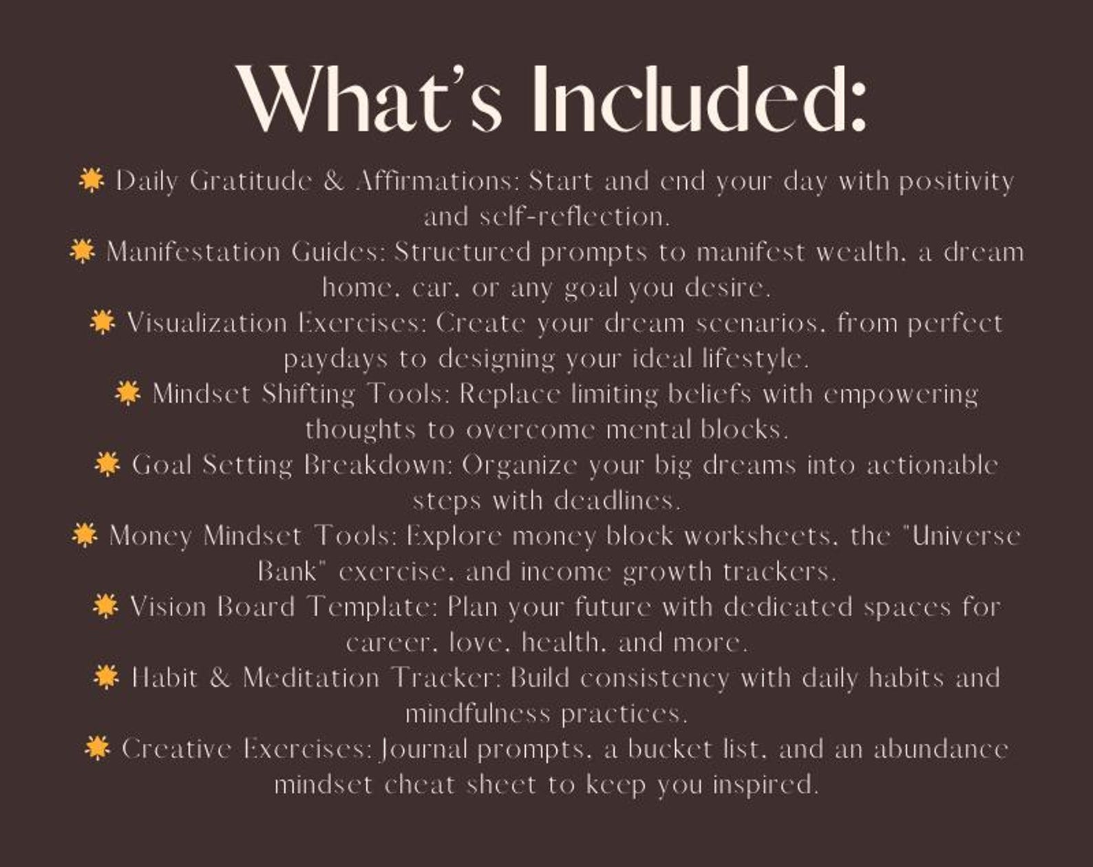 Printable Abundance Planner & Manifestation Journal Bundle, Goal ...