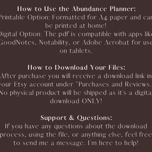 Printable Abundance Planner & Manifestation Journal Bundle, Goal ...
