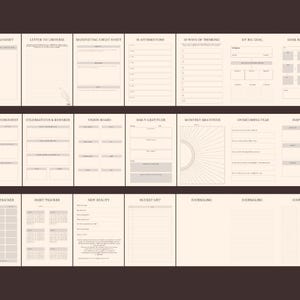 Printable Abundance Planner & Manifestation Journal Bundle, Goal ...