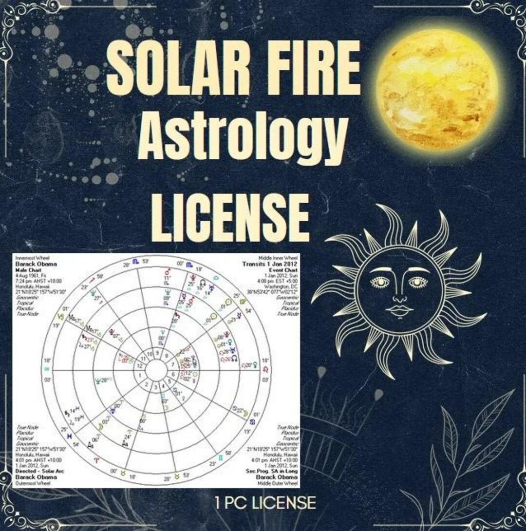 Solar Fire ASTROLOGY Lifetime License , Astrology , Natal Chart ...