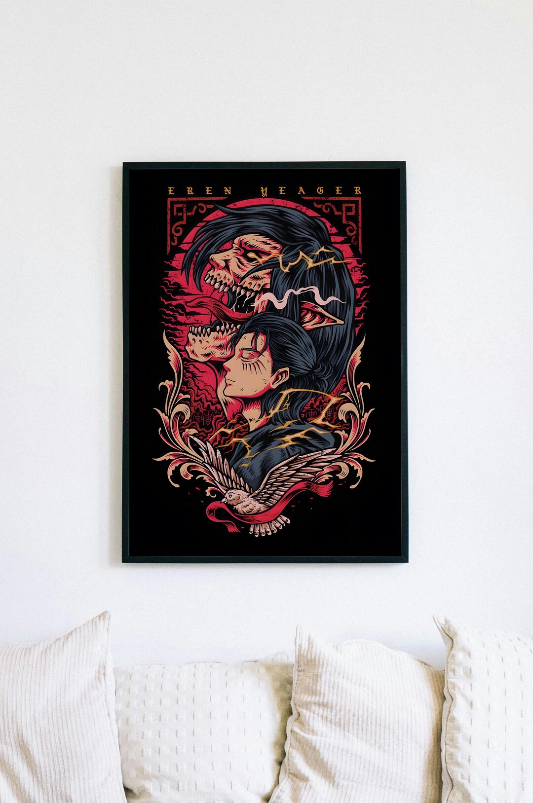 Attack on Titan Poster Print Eren Yeager Poster Anime Poster Anime ...