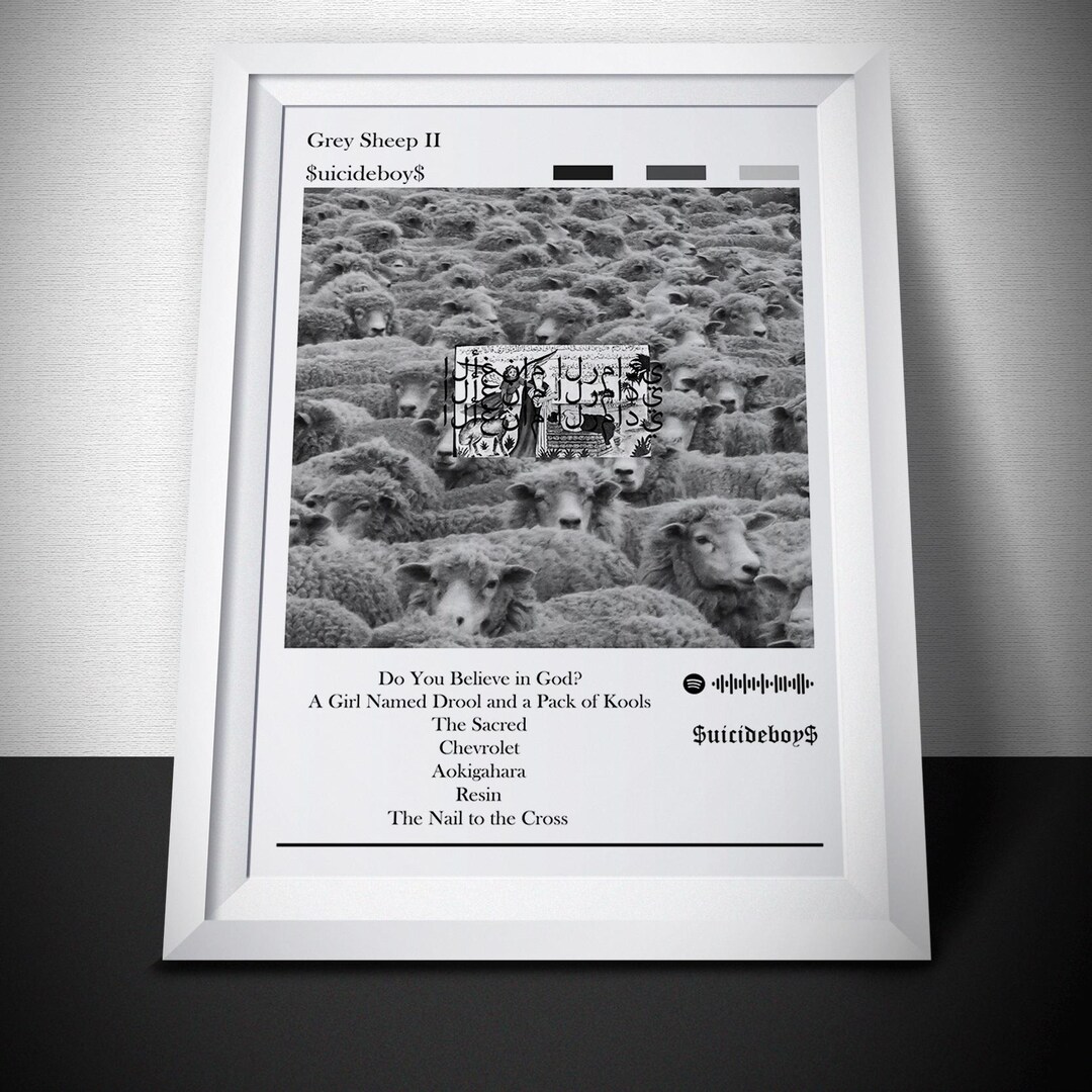 Suicide Boys Poster Print Grey Sheep II Album Poster Music Poster Album ...