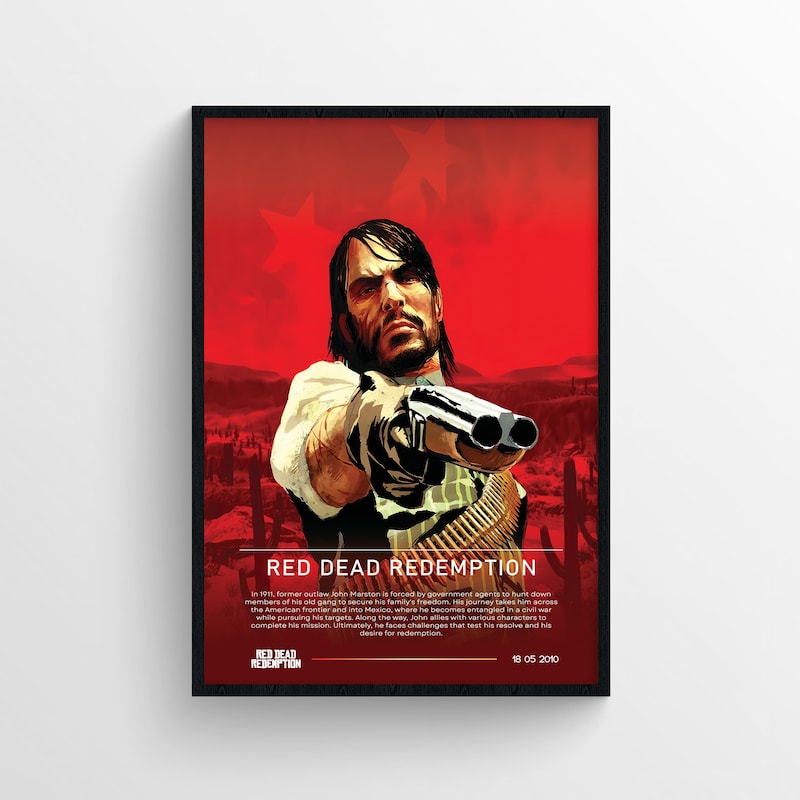 Red Dead Redemption Poster - Etsy