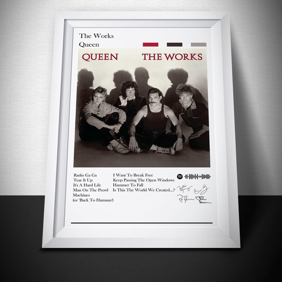Queen Poster Print the Works Album Poster Music Poster Album Cover ...