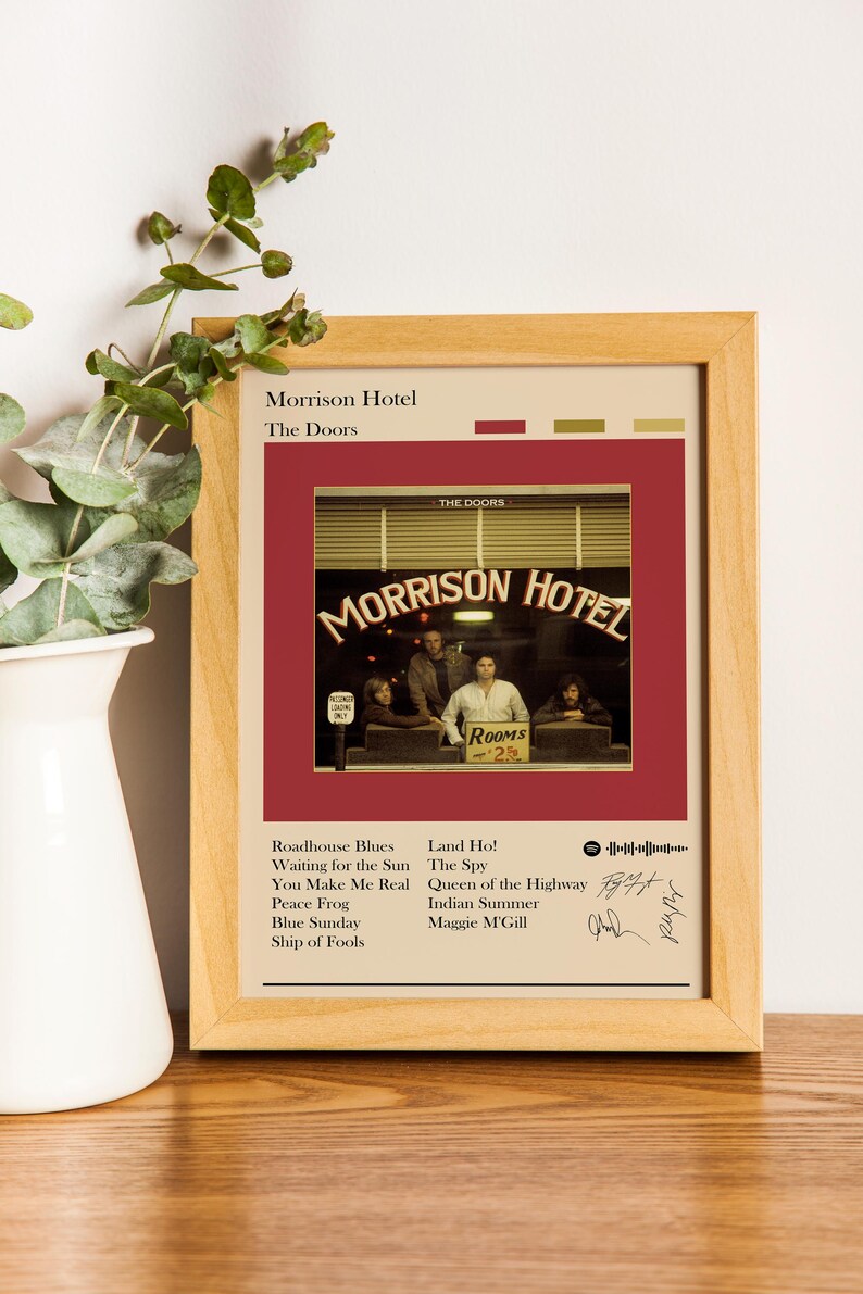 The Doors Poster Print | Morrison Hotel Album Poster | Music Poster ...