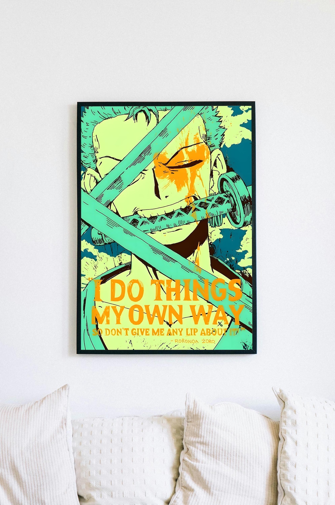 Roronoa Zoro One Piece Poster Print | Anime Poster | Anime Prints ...