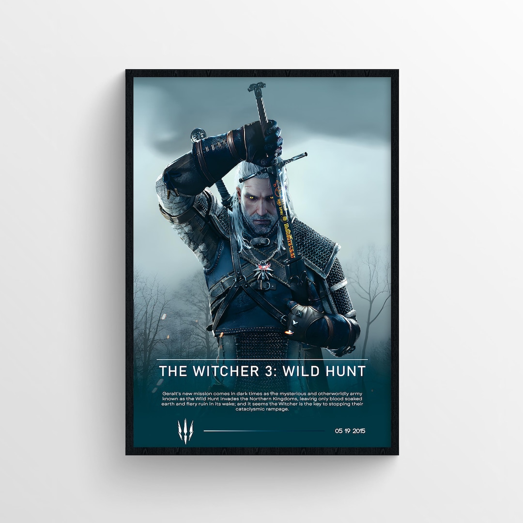 The Witcher 3: Wild Hunt Poster Print | Gaming Poster | Video Game ...