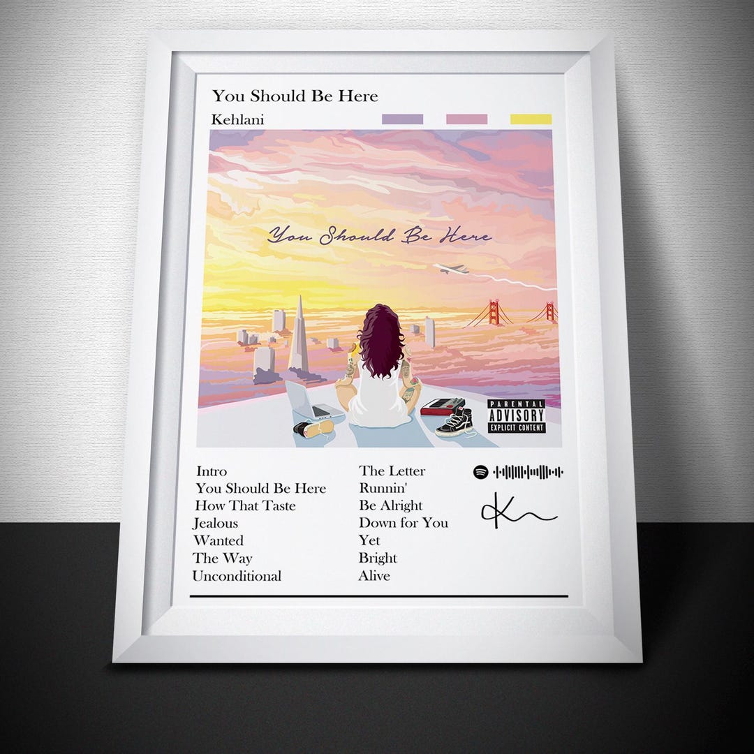 Kehlani Poster Print | You Should Be Here Album Poster | Music Poster ...