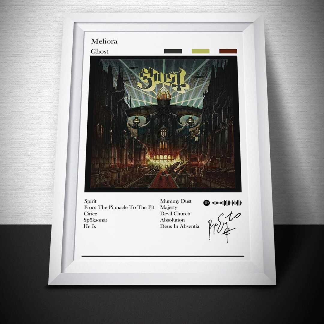 Ghost Poster Print | Meliora Album Poster | Music Poster | Album Cover ...