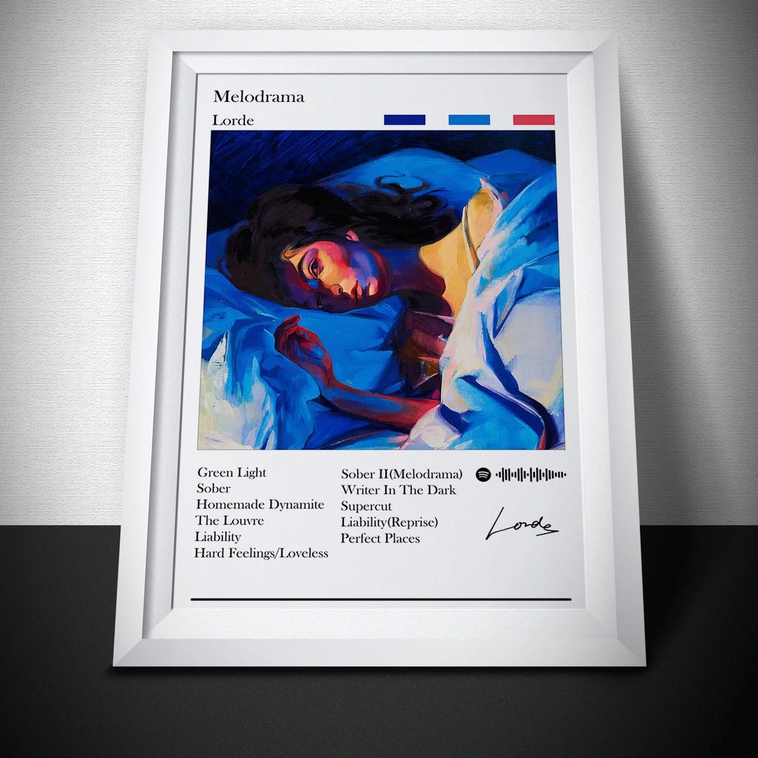 Lorde Poster Print | Melodrama Album Poster | Music Poster | Album ...
