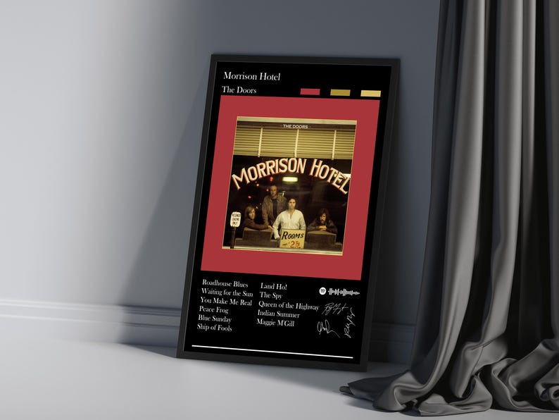 The Doors Poster Print | Morrison Hotel Album Poster | Music Poster ...