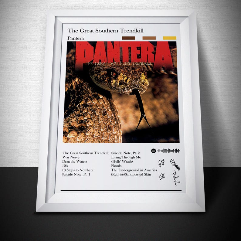 Pantera Poster Print the Great Southern Trendkill Album Poster Music ...