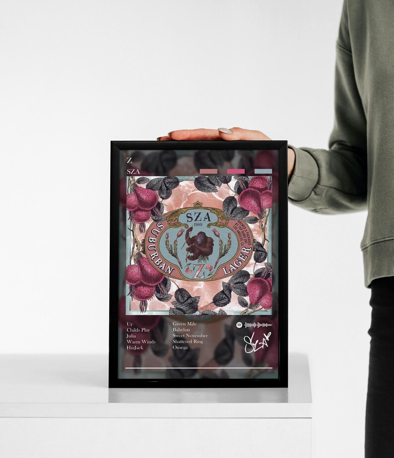 SZA Poster Print | Z Album Poster | Music Poster | Album Cover Poster ...