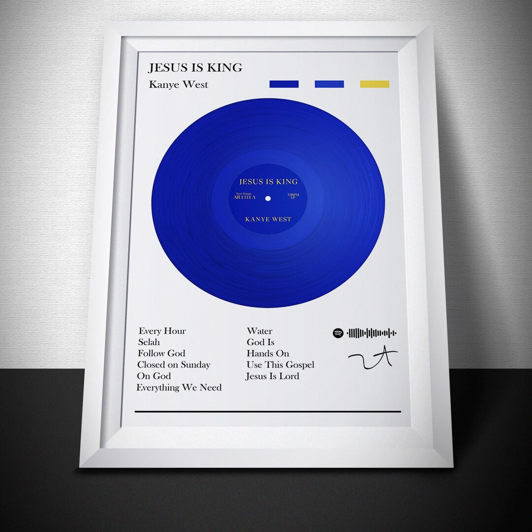 Kanye West Poster Print | JESUS IS KING Album Poster | Music Poster ...
