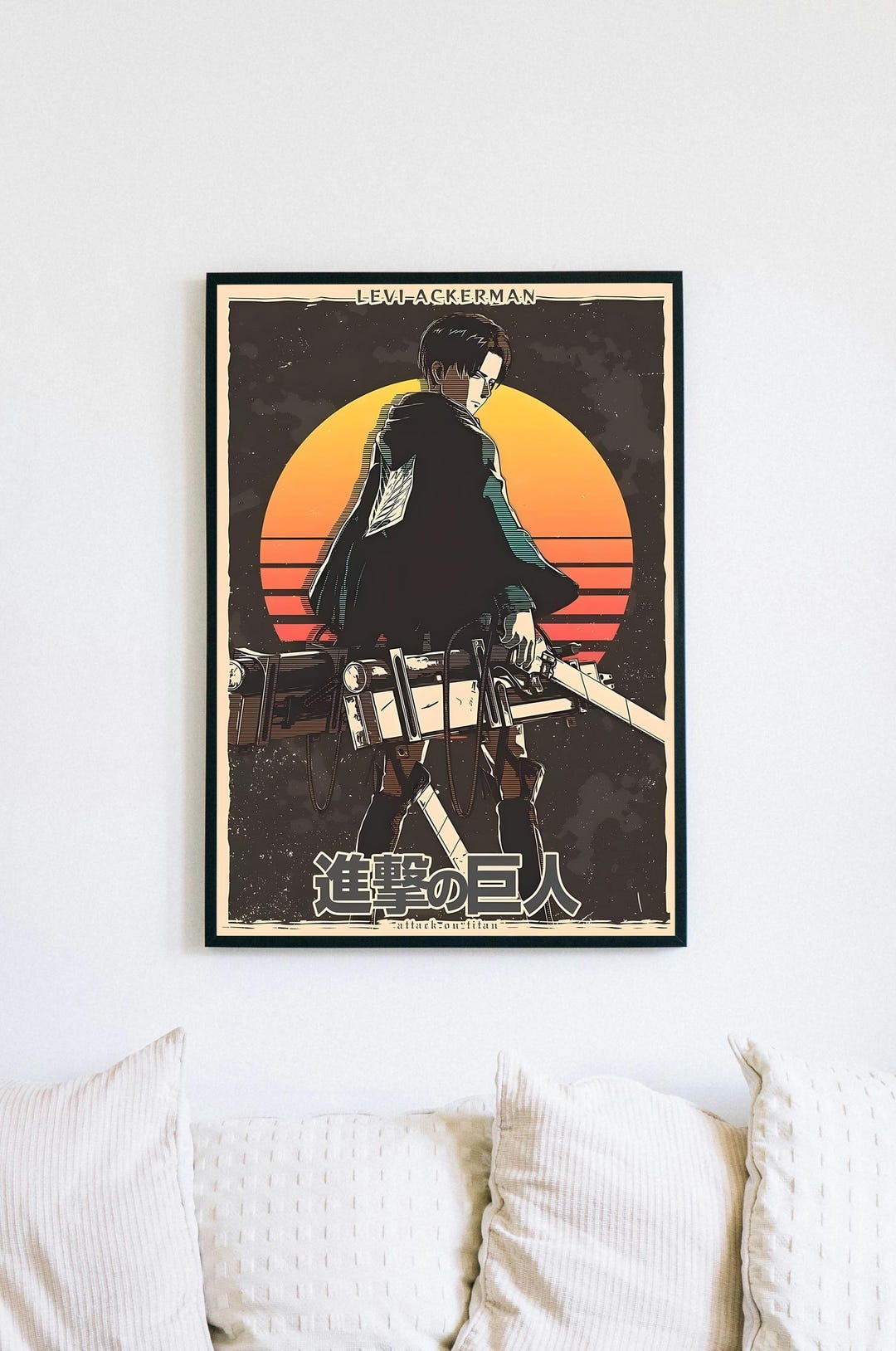 Attack on Titan Poster Print | Levi Ackerman Poster | Anime Poster ...