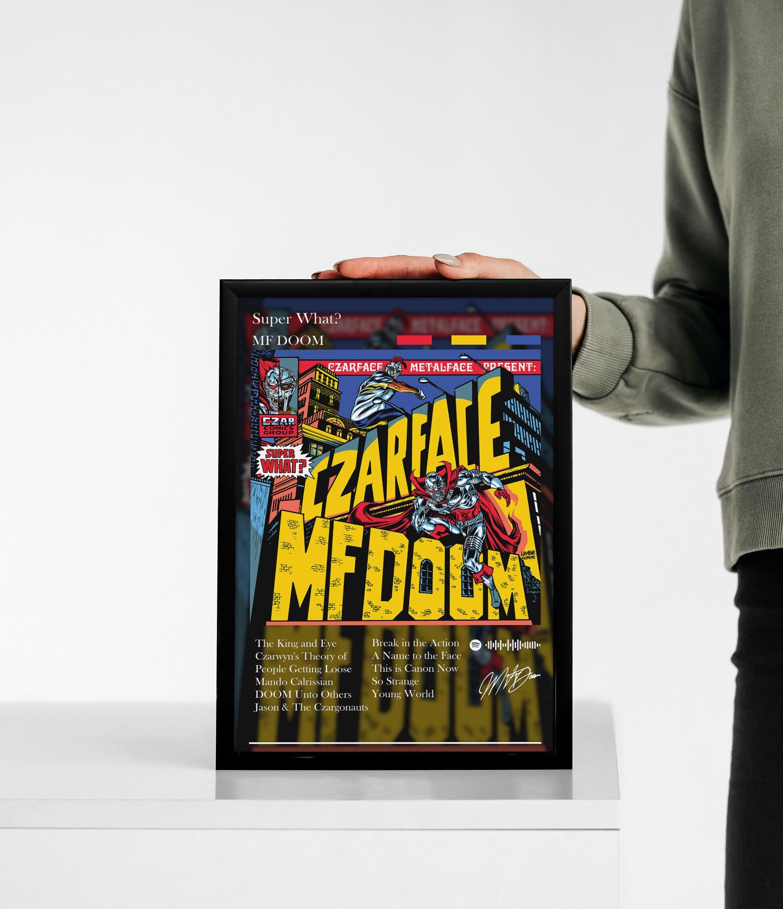 MF Doom Poster Print | Super What? Album Poster | Music Poster | Album ...