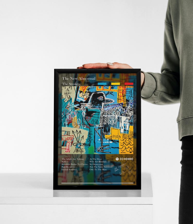 The Strokes Poster Print | the New Abnormal Album Poster | Music Poster | Album Cover Poster ...