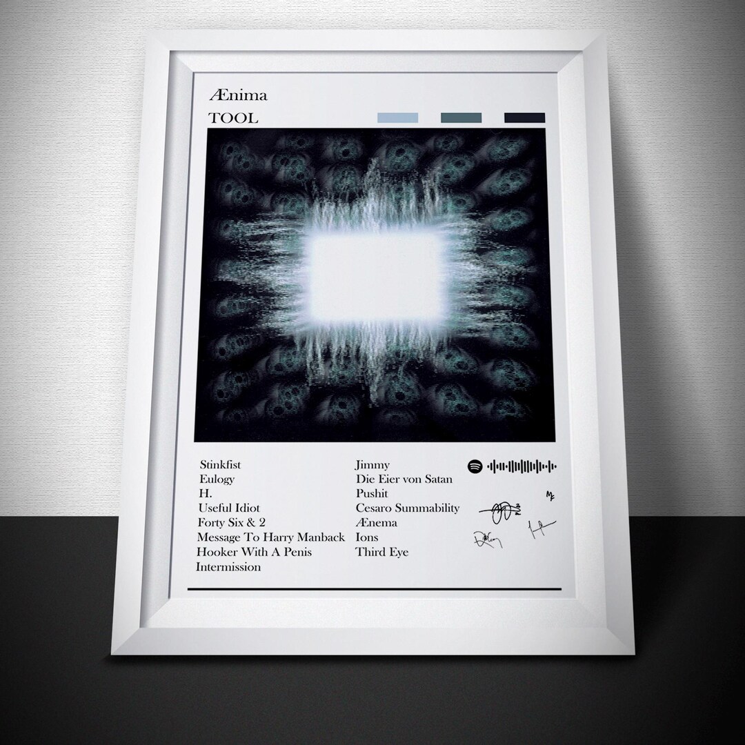 Tool Poster Print | Ænima Album Poster | Music Poster | Album Cover ...