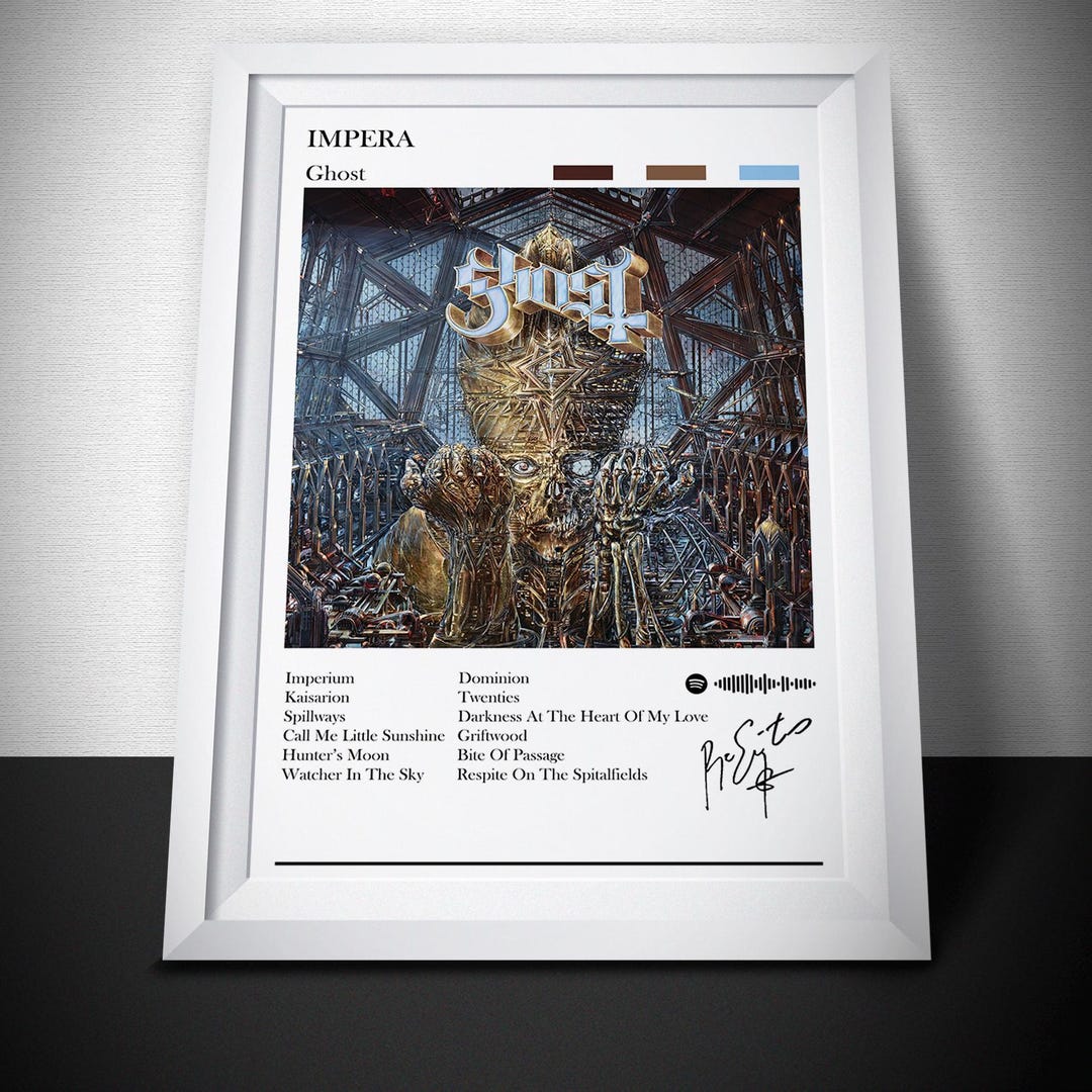 Ghost Poster Print | IMPERA Album Poster | Music Poster | Album Cover ...